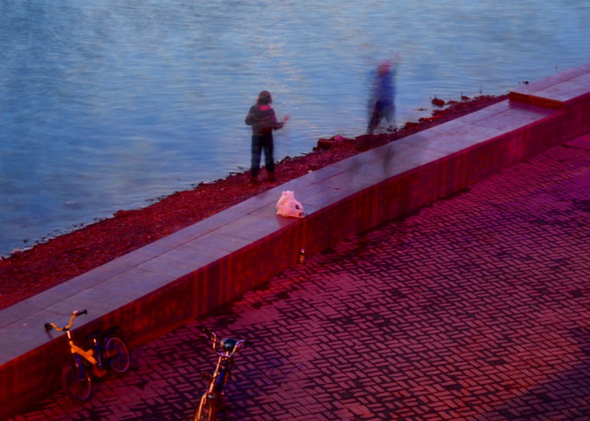 'Skipping Stones ' Poster, picture, metal print, paint by Gareth Stamp ...