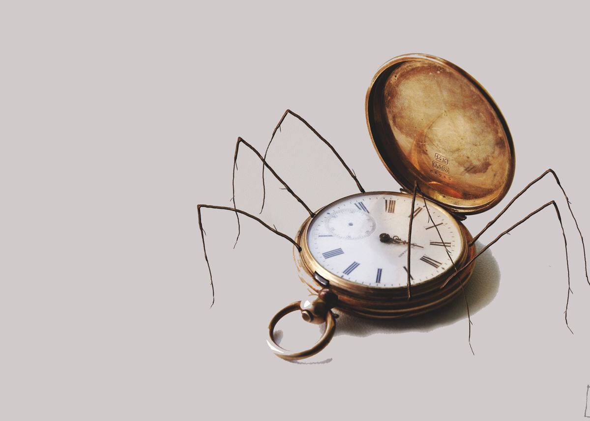 'time crawling fast' Poster, picture, metal print, paint by Nikolay ...