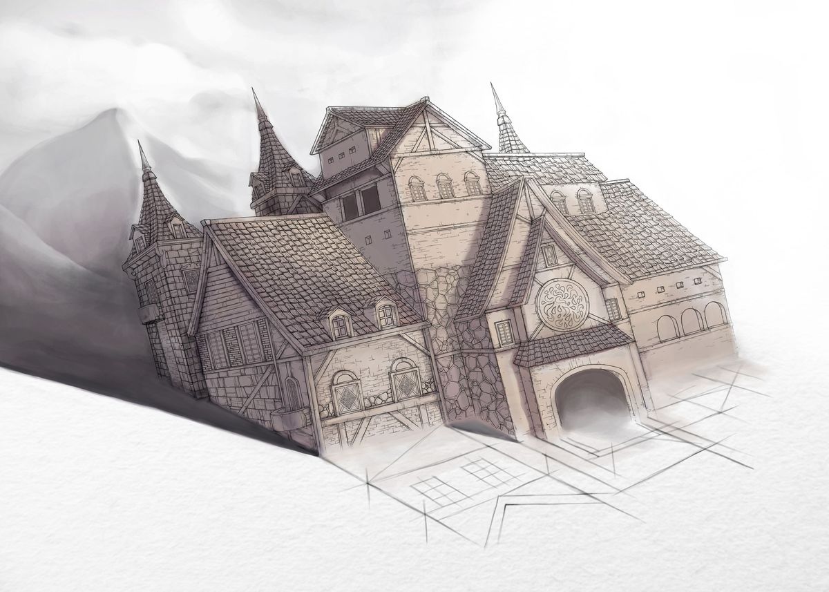 'Imagination Castle Art' Poster by Ha Nguyen | Displate