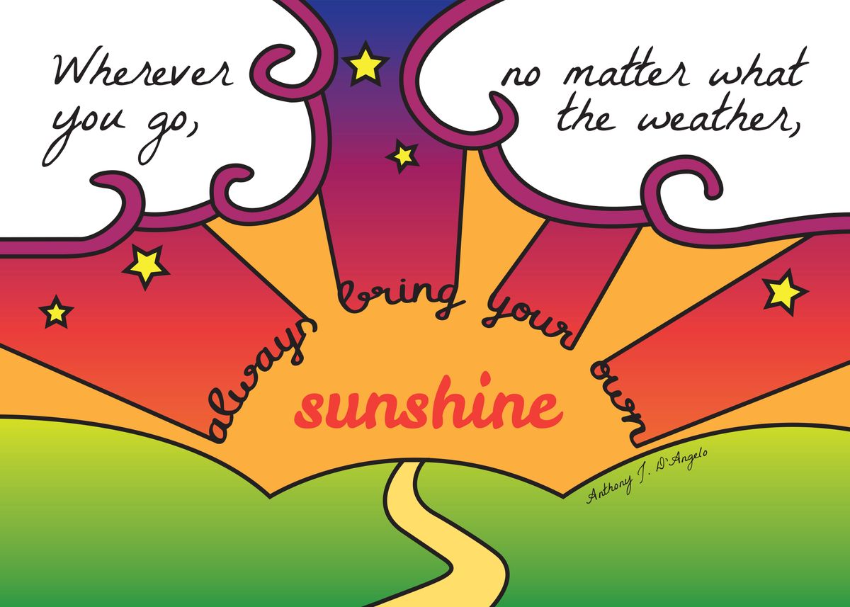 'Sunshine' Poster, picture, metal print, paint by Ludovica Quaranta ...