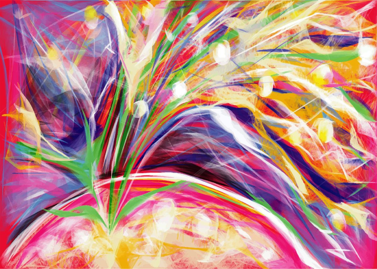 'abstract nature' Poster, picture, metal print, paint by athi pool ...