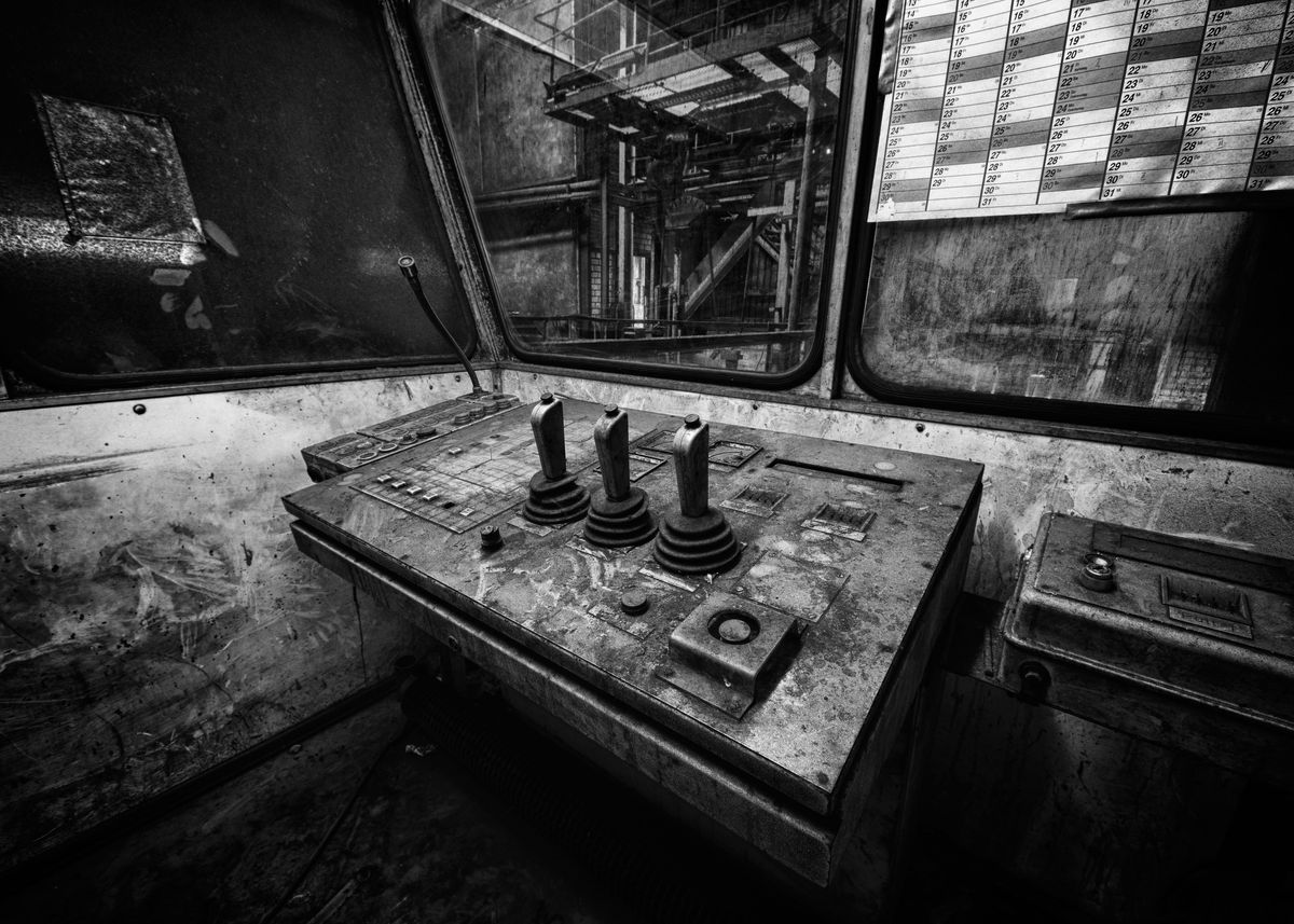 'Abandoned Console' Poster, picture, metal print, paint by Juergen ...