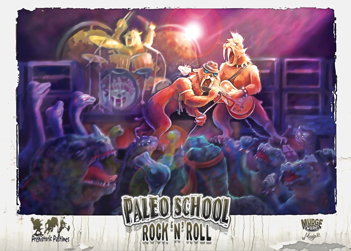 'Angry Smilodon Concert' Poster, picture, metal print, paint by Mudge ...