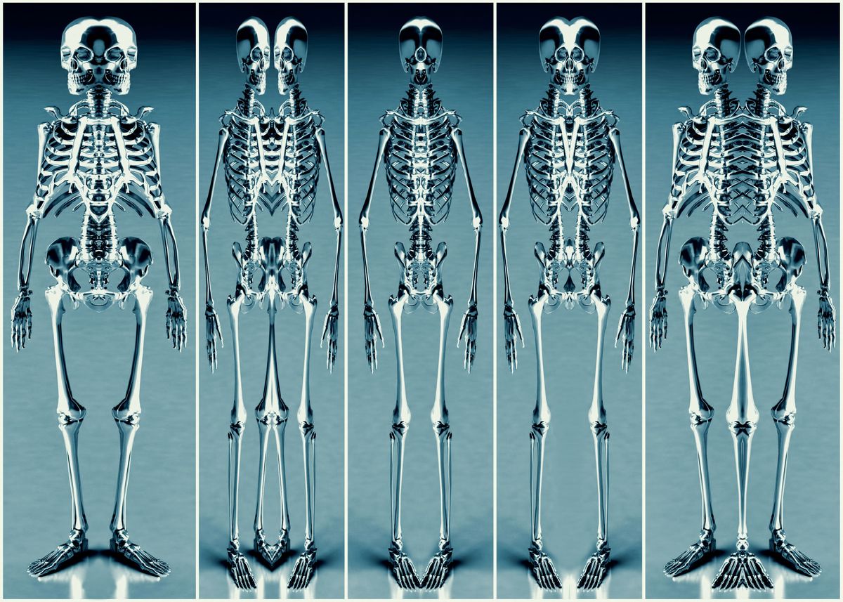 'Alien Skeletons' Poster, picture, metal print, paint by Nenad Cerović ...