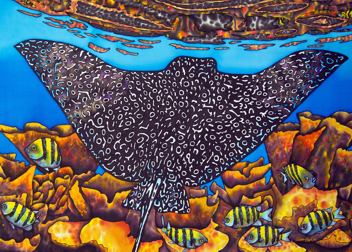 'Eagle Ray' Poster, picture, metal print, paint by Daniel Jean-Baptiste ...