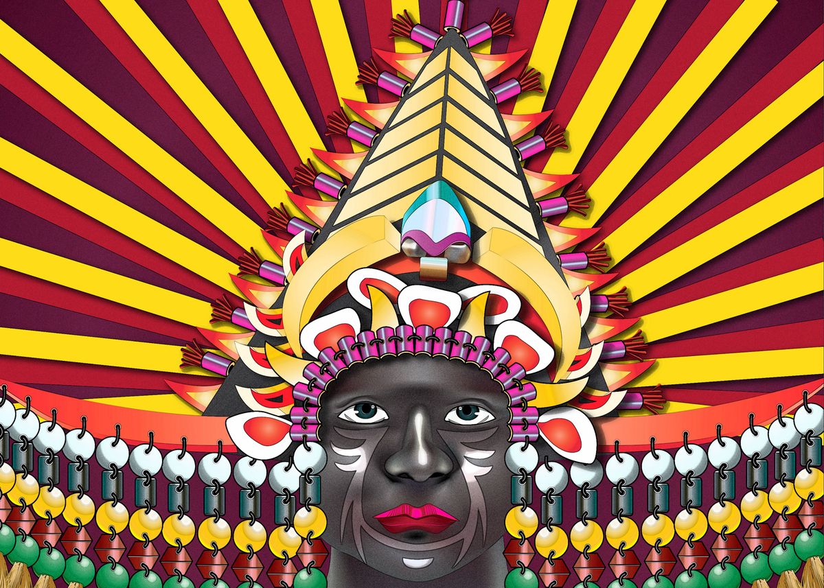 'Ati-atihan 1' Poster, picture, metal print, paint by Lucito Benitez ...