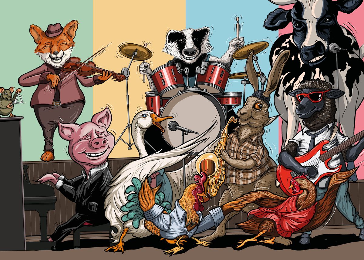 'Animalistic ' Poster by Simon Häberli | Displate