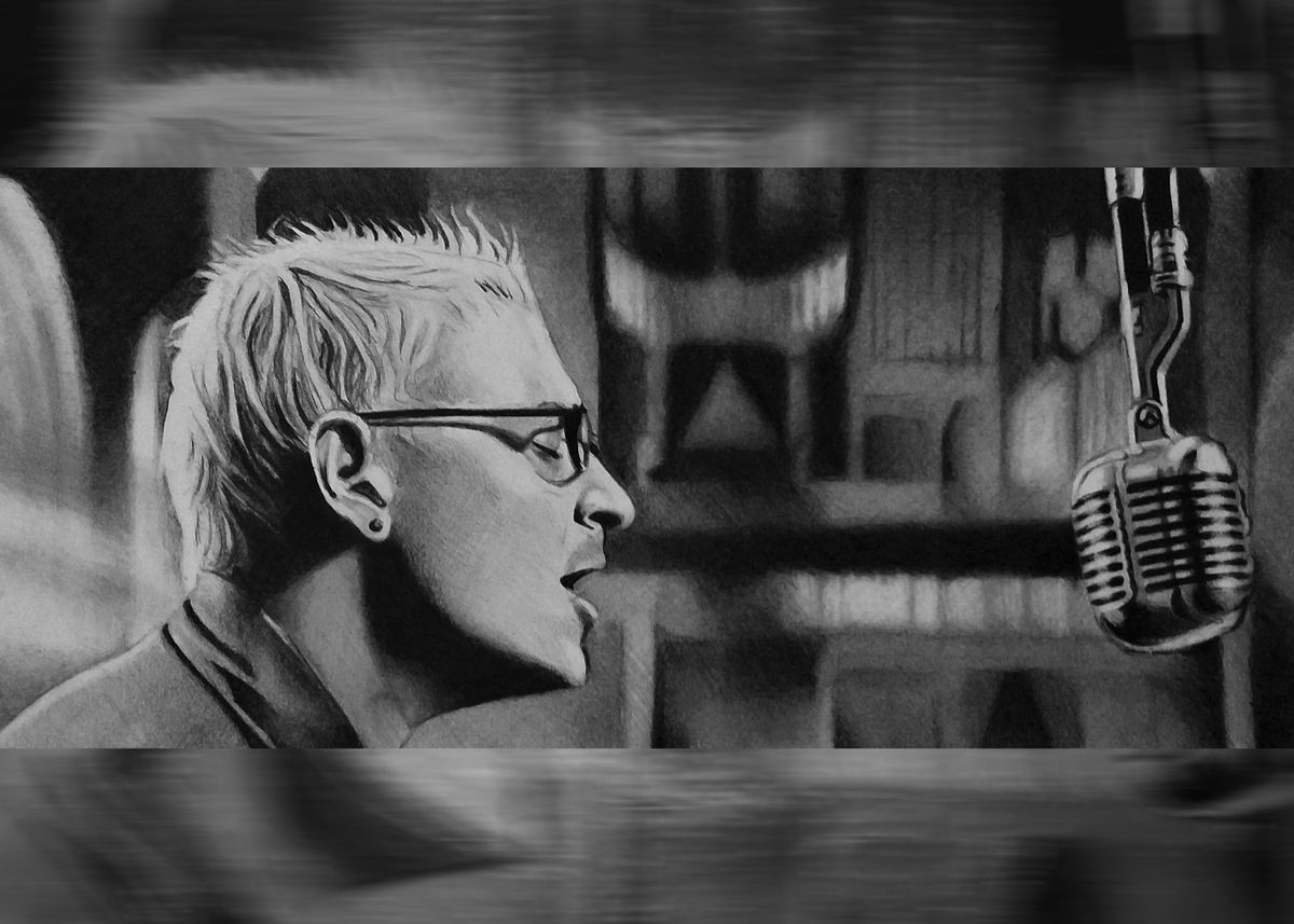 'Chester Numb Tribute' Poster, picture, metal print, paint by Cosmin ...