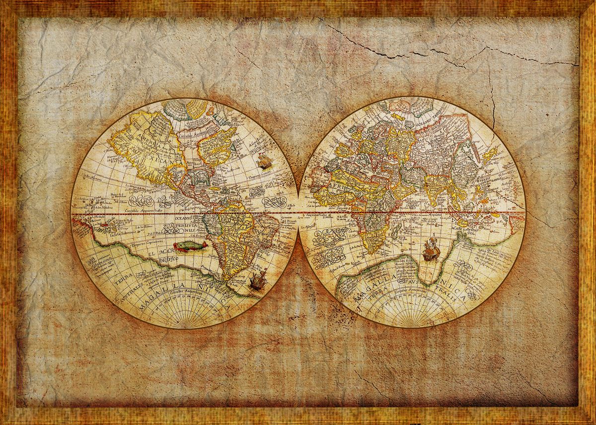 'Map of the Ancient World' Poster by Dann | Displate