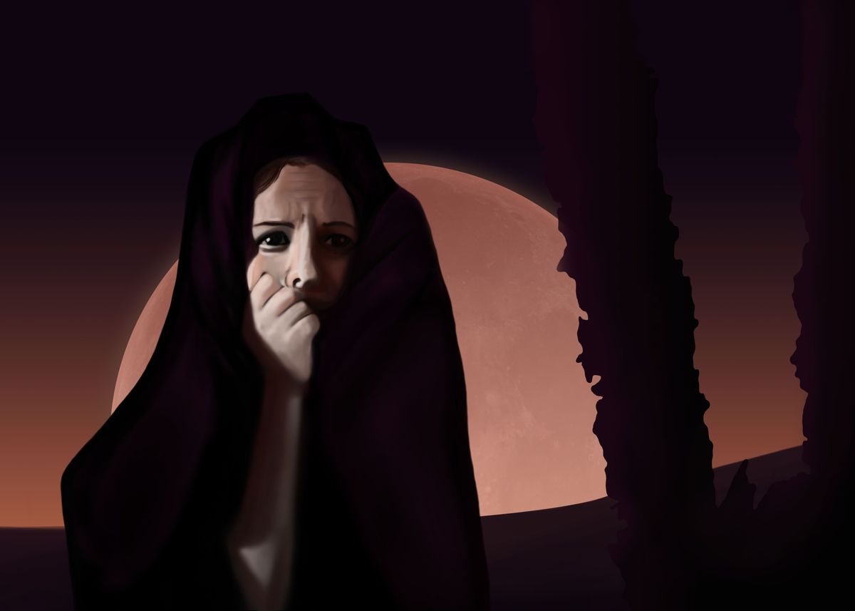 'Doaa el karwan' Poster, picture, metal print, paint by Reham El-Masry ...