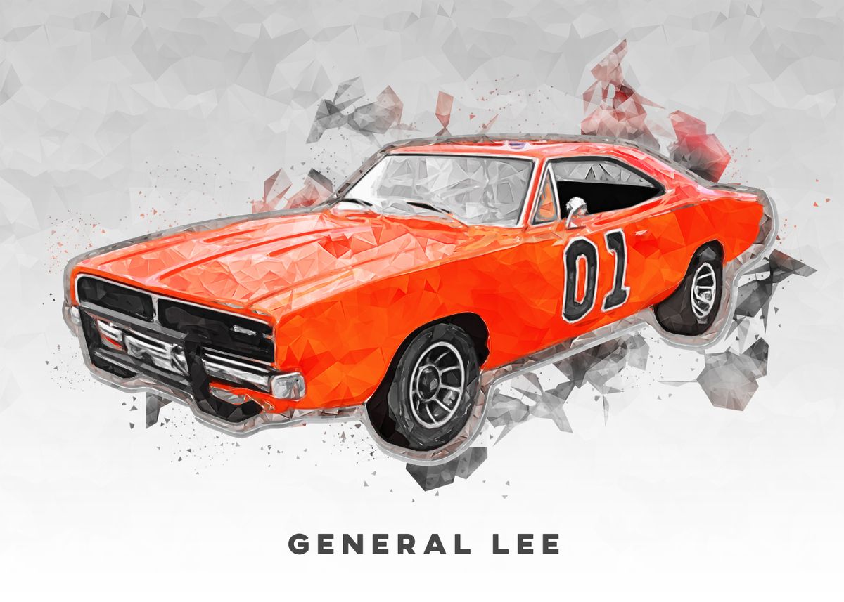 'General Lee' Poster, picture, metal print, paint by Tatjana Geyr ...