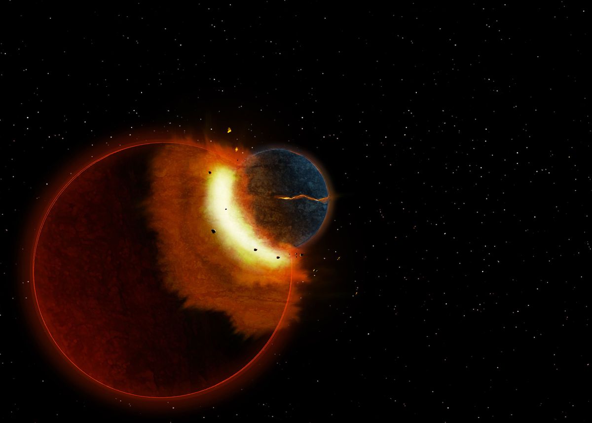 'Collision' Poster, picture, metal print, paint by Harley Hanthorn ...