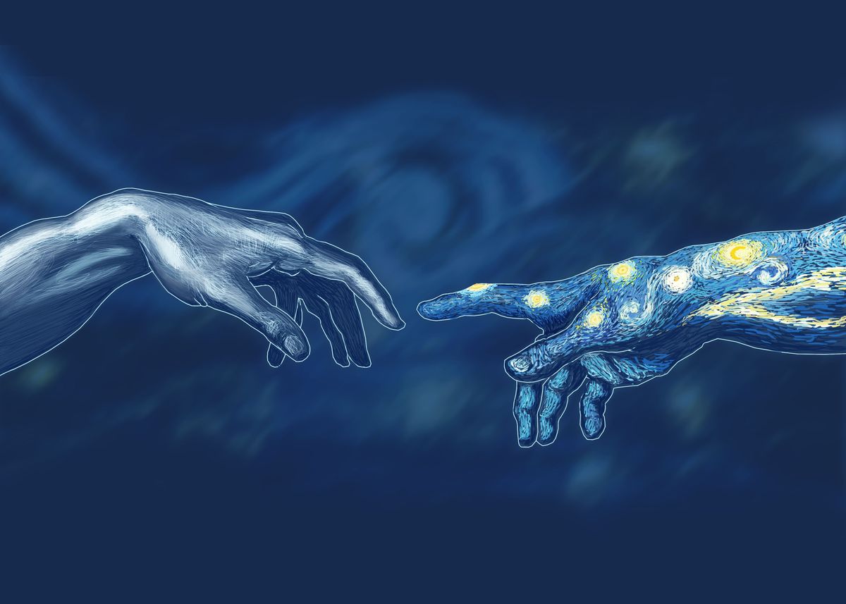 'Hand of god' Poster by Davit Mumladze | Displate