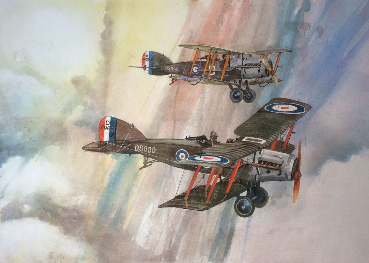 'A Pair of Bristol Fighters' Poster by John Lowerson | Displate