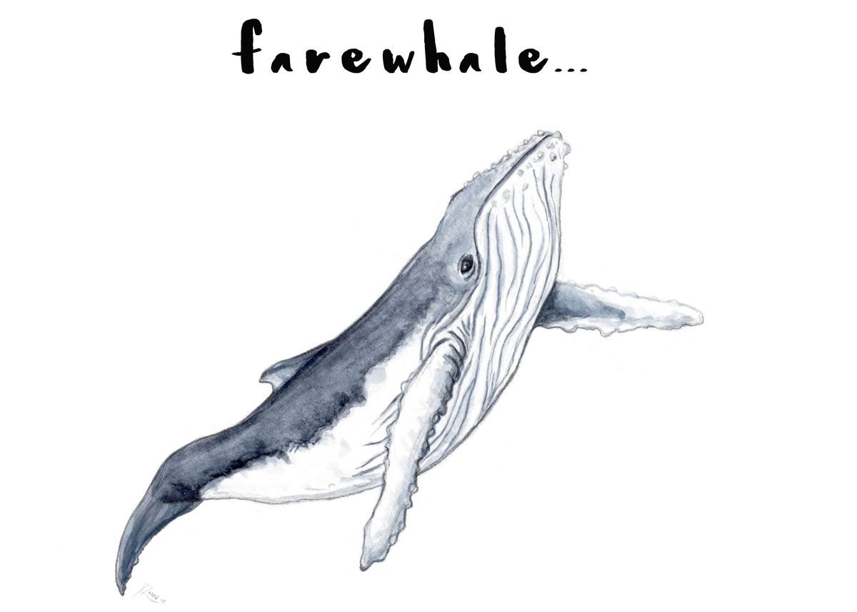 'Farewhale bye whale' Poster by Chloe Yzoard | Displate
