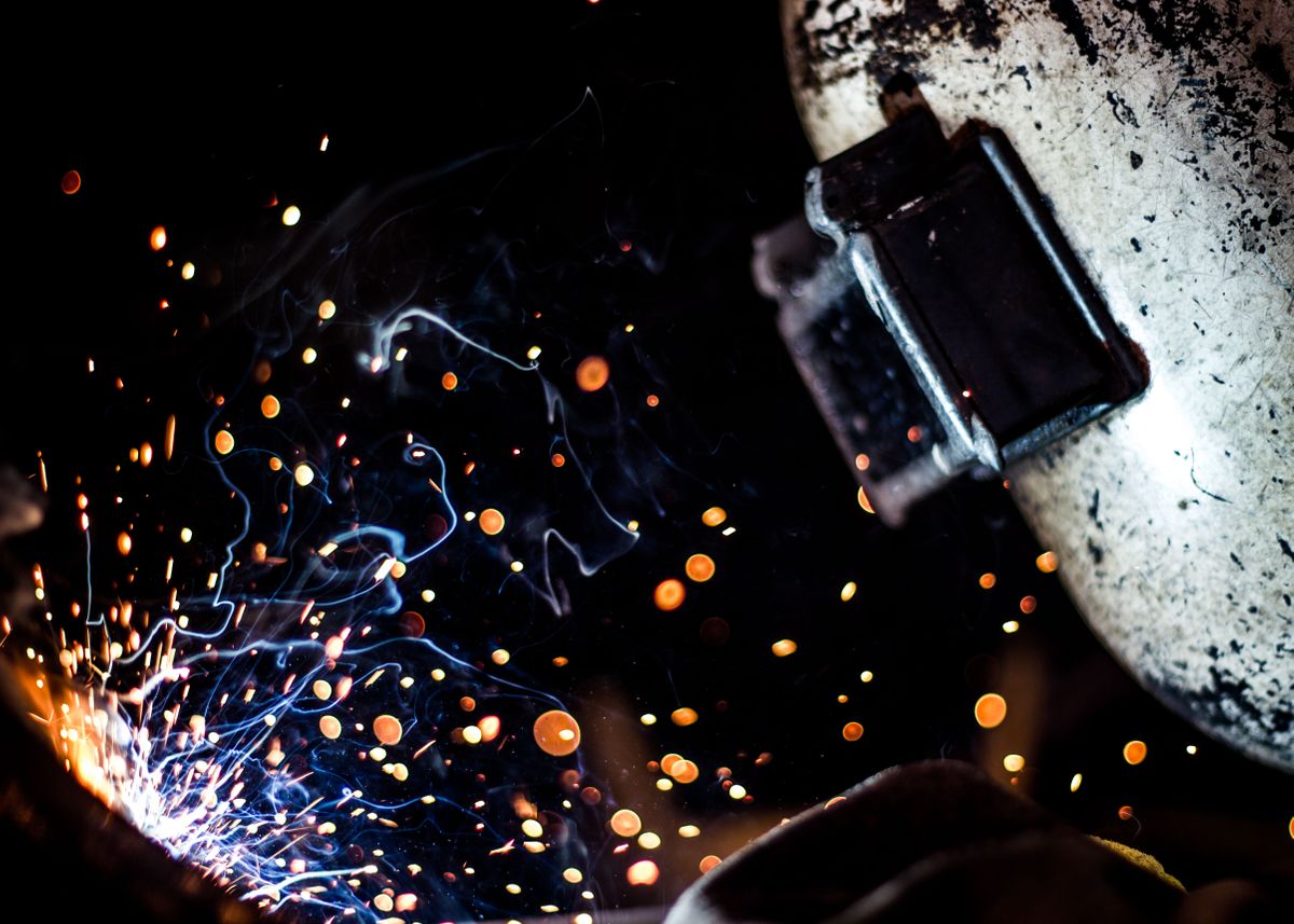 'Welding Sparks' Poster by Serge Marzolo | Displate