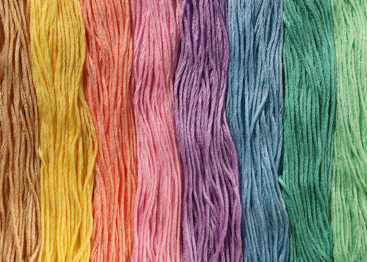 'Pastel color yarns' Poster, picture, metal print, paint by Marina ...