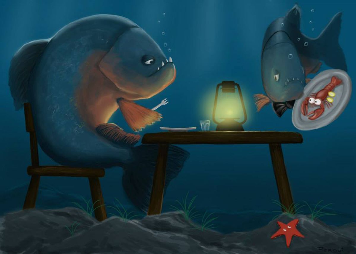 'deep restaurant' Poster by Simone Peroni | Displate