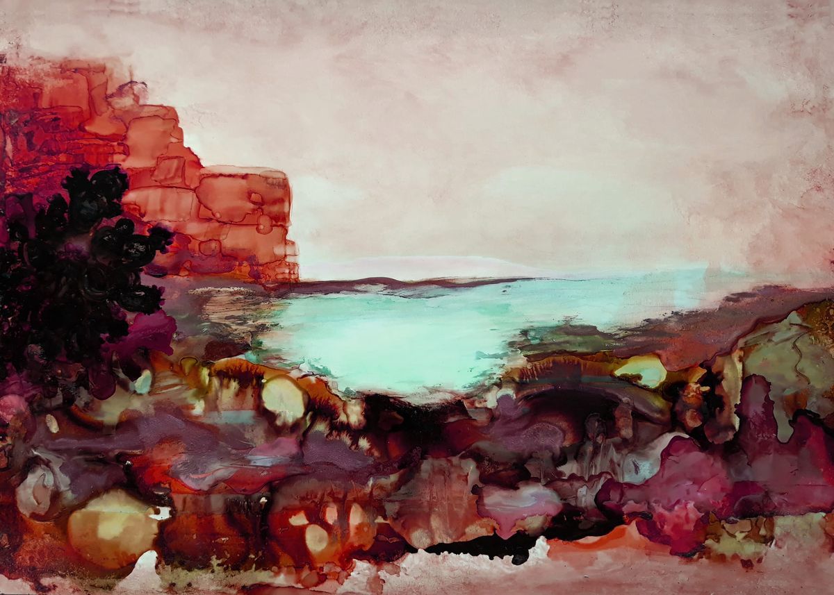 ' Malta Summer ' Poster by Angie Balzan | Displate