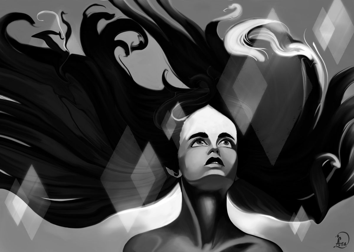 'True reflection of Beauty ' Poster, picture, metal print, paint by ...