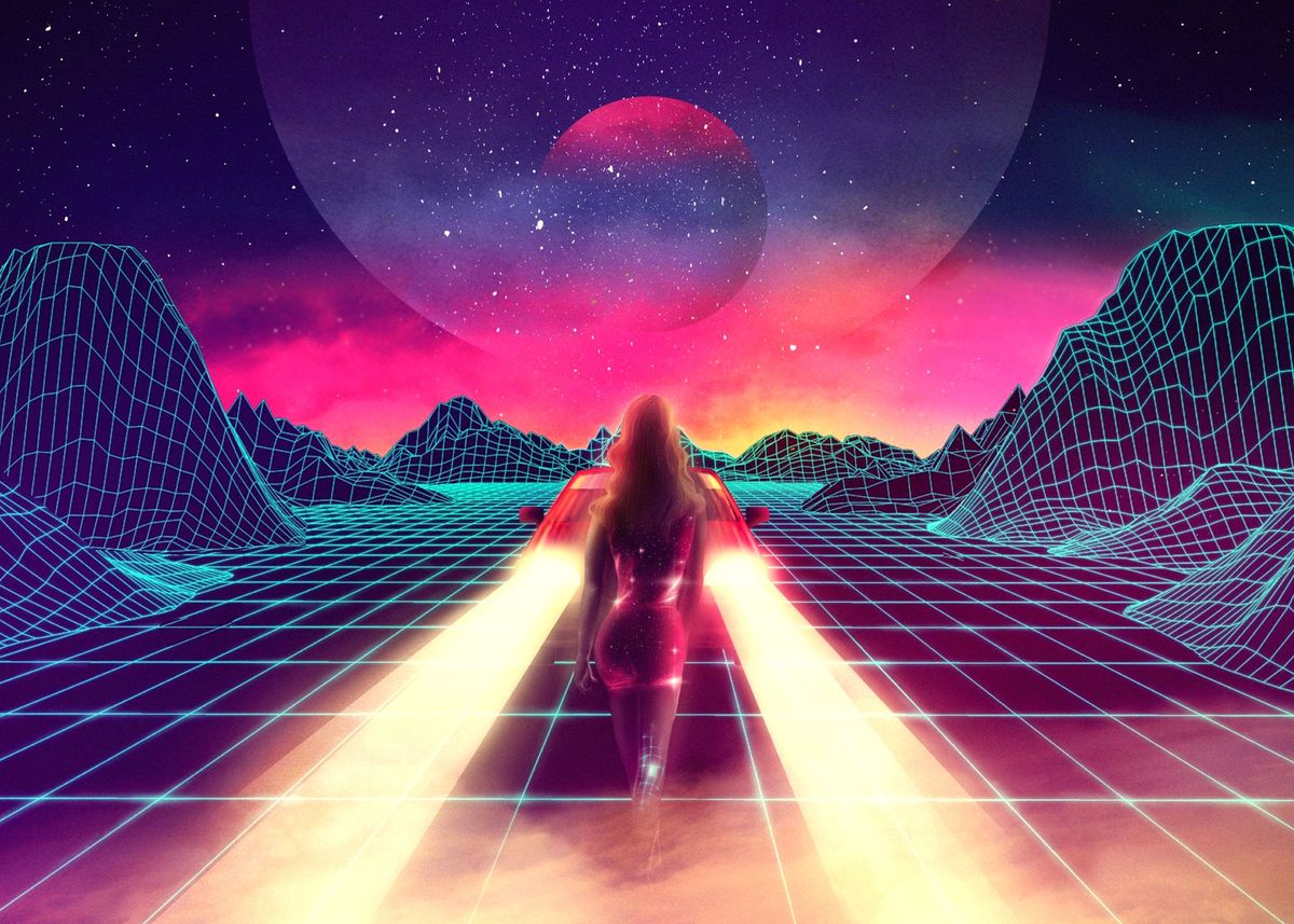 'Retro Cyberpunk ' Poster by Uber Colektiv | Displate