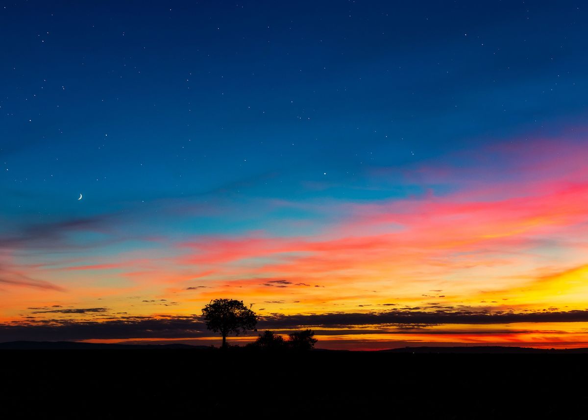 'Dusk' Poster, picture, metal print, paint by Marc Braner | Displate