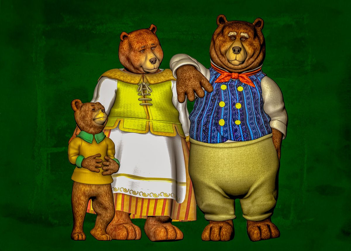 'The Three Bears' Poster by Bob Orsillo | Displate