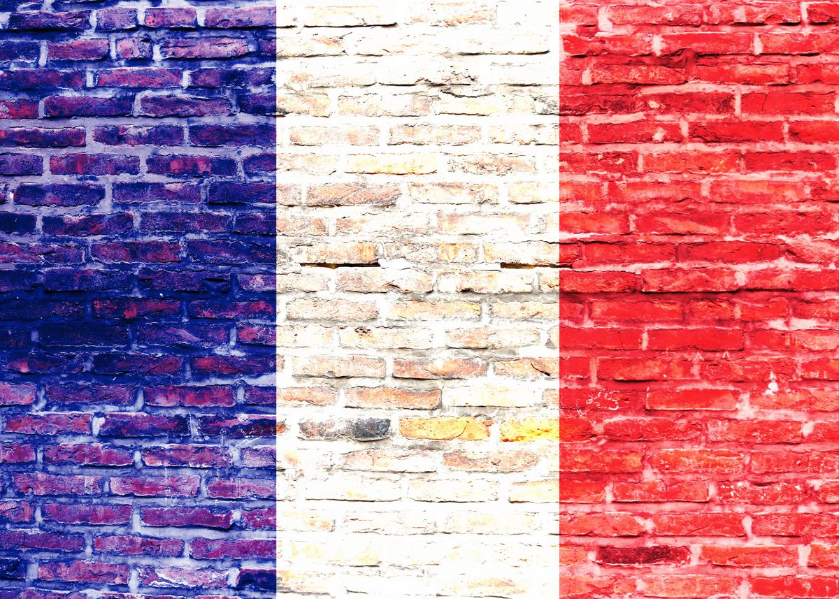 'France flag' Poster, picture, metal print, paint by Edward Karczmarski ...
