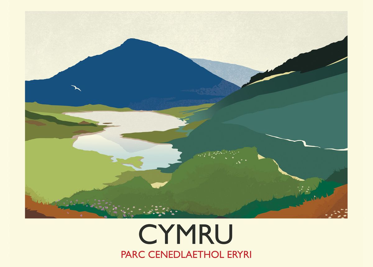 'Cymru' Poster, picture, metal print, paint by Rick Smith Illustration ...