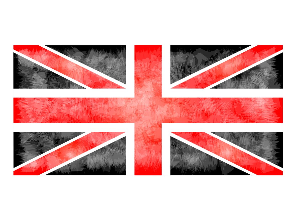 'British flag grunge ' Poster by Tea Brncic | Displate