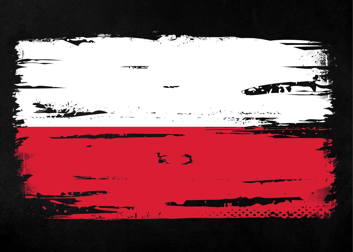 'Poland Flag' Poster by Christian Strang | Displate