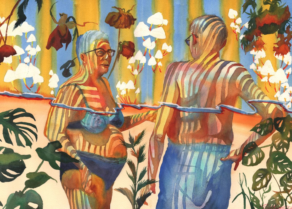 'Sun marks' Poster, picture, metal print, paint by Roni Kane | Displate