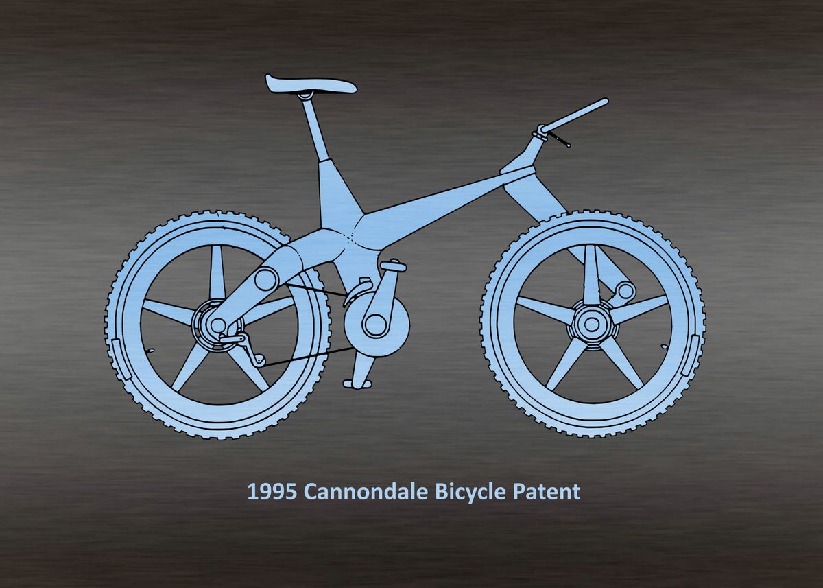 '1995 Cannondale Bicycle ' Poster by Susan Goddard | Displate