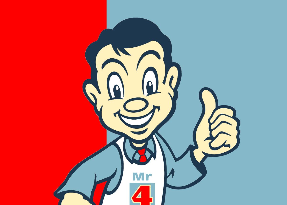 'Four Square Man' Poster by Sam Haig | Displate