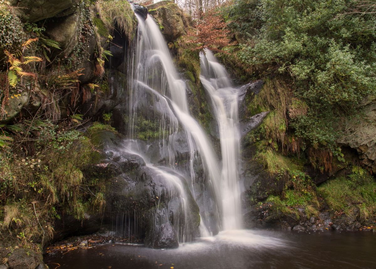 'Posforth Gill Falls' Poster, picture, metal print, paint by Graeme ...