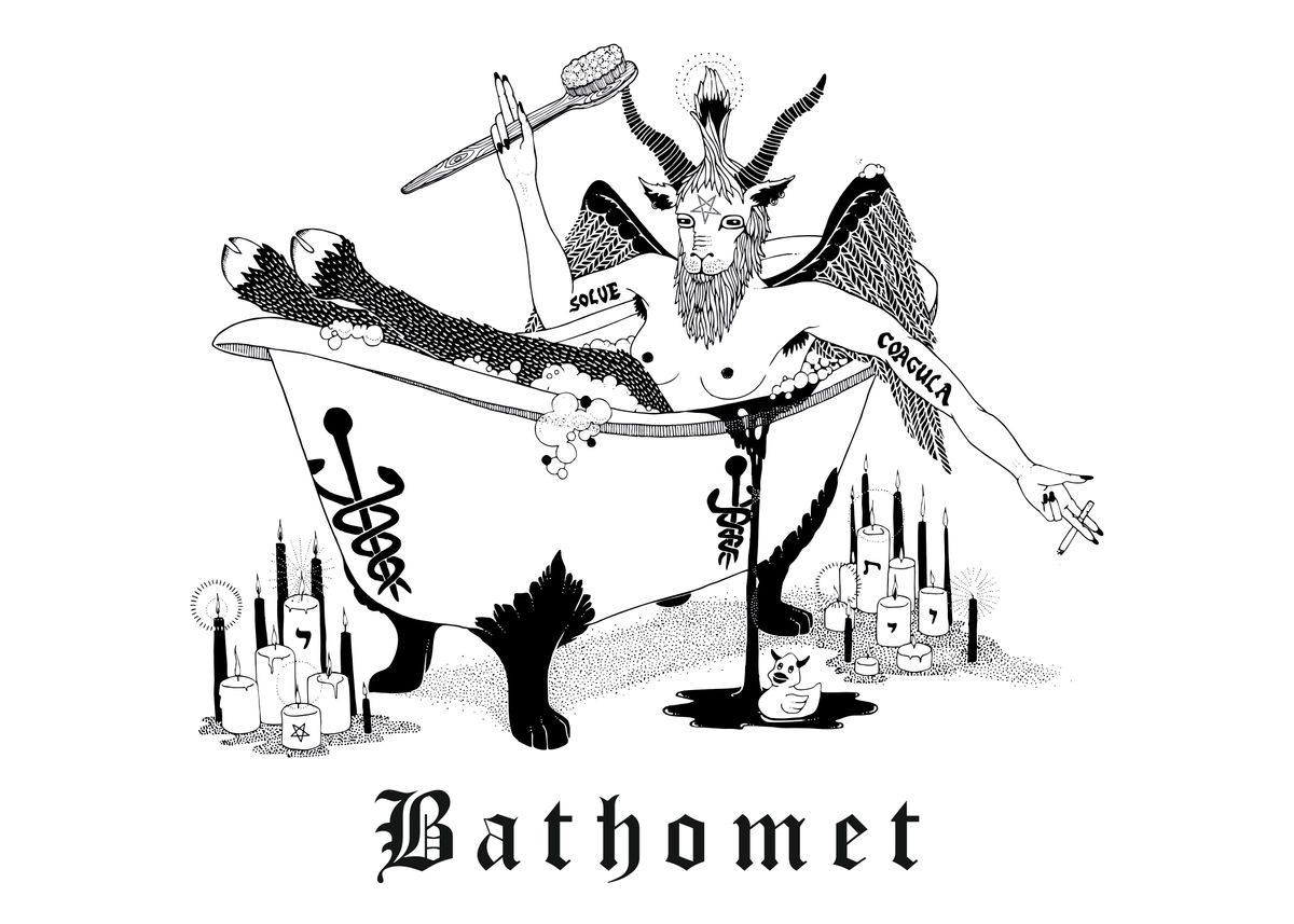 'Bathomet' Poster, picture, metal print, paint by Candy Joyce | Displate