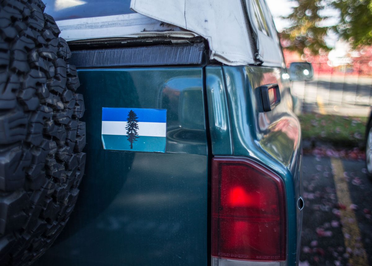 'Cascadia Sticker' Poster by Alto Flash | Displate