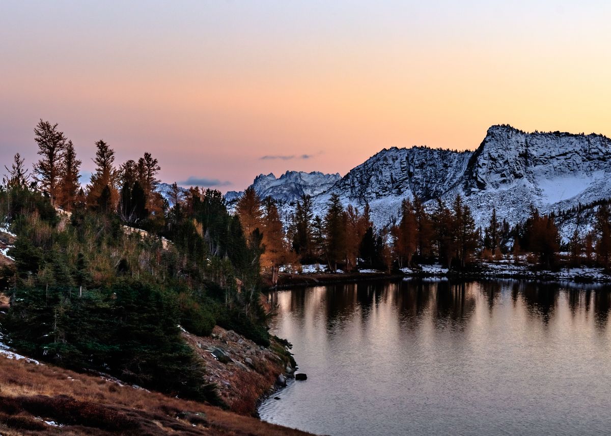 'PNW Sunset' Poster, picture, metal print, paint by Brian Eschen | Displate