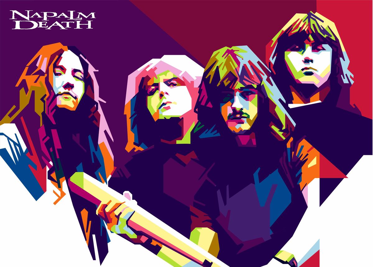 'NAPALM DEATH' Poster, picture, metal print, paint by Gilar Artoholic ...