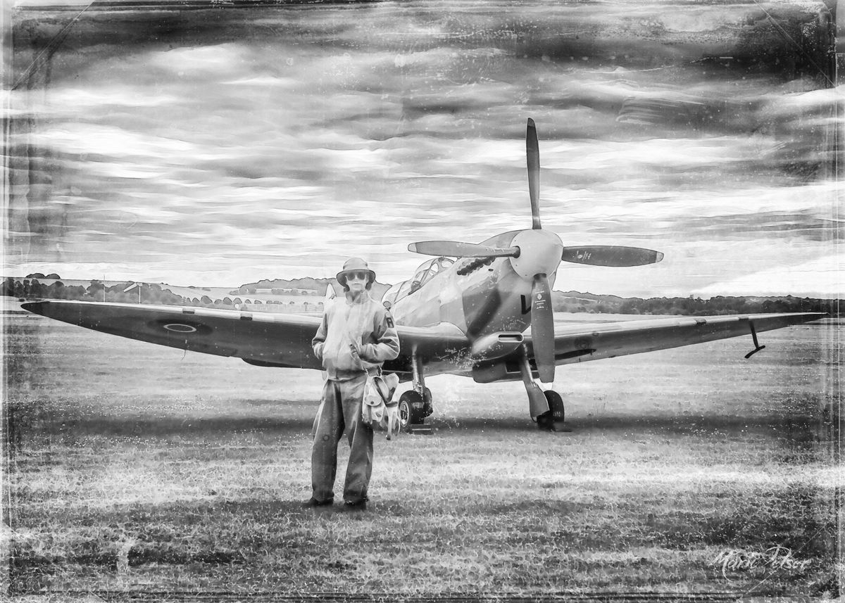 'Old Spitfire' Poster, picture, metal print, paint by Mario Pelser ...