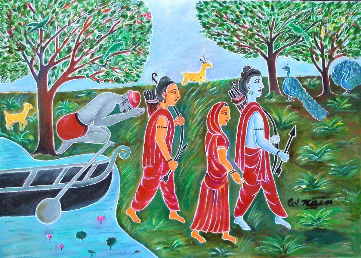 'Ramayana VI' Poster, picture, metal print, paint by Aziro Designs ...