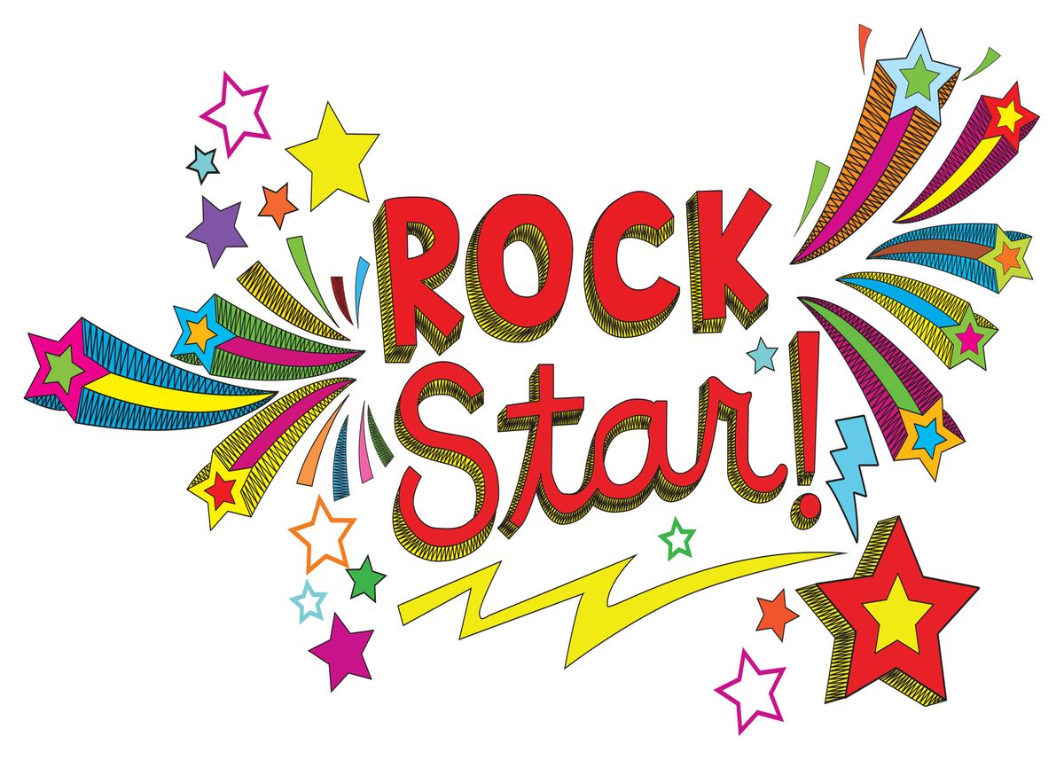 'Rock star' Poster, picture, metal print, paint by Huzro Design | Displate