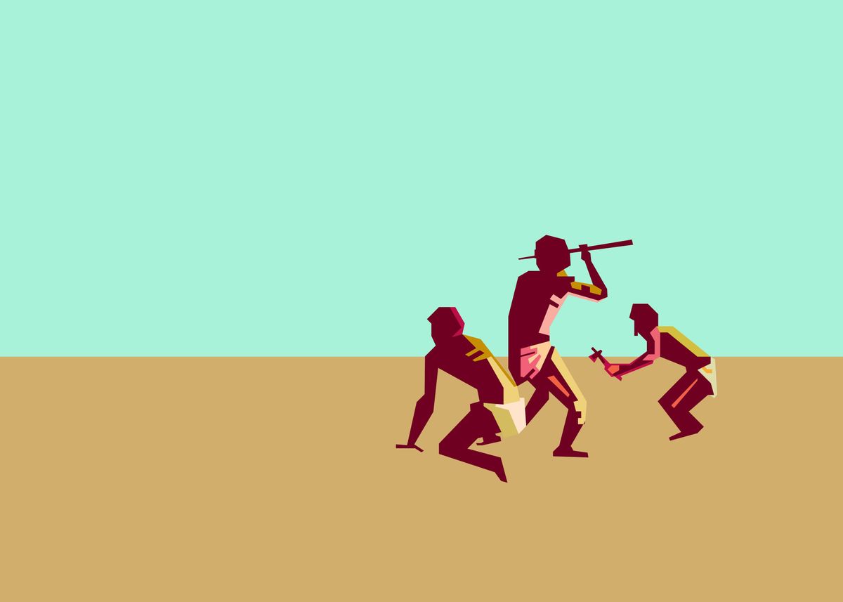 'The Primitive' Poster, picture, metal print, paint by Dayat Banggai ...