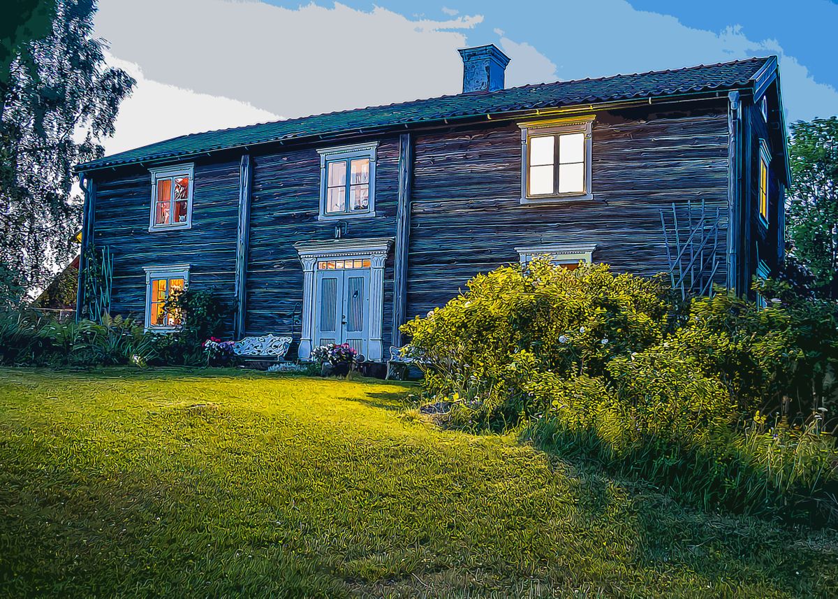 'The Vintage House' Poster, picture, metal print, paint by Rolf ...