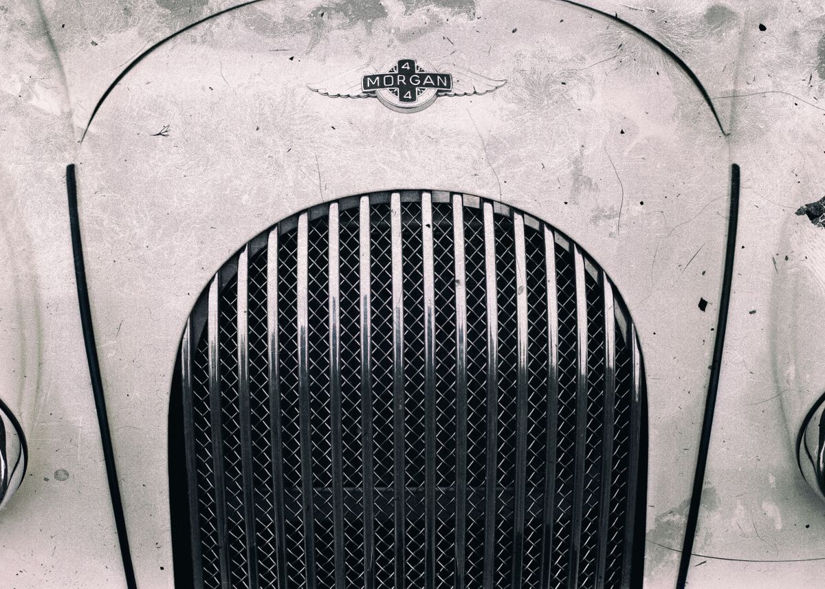'Vintage Morgan MOTORS' Poster, picture, metal print, paint by Benjamin ...