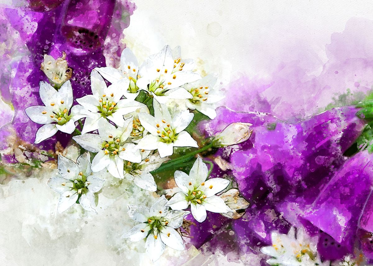 'Spring is here' Poster, picture, metal print, paint by Marília ...