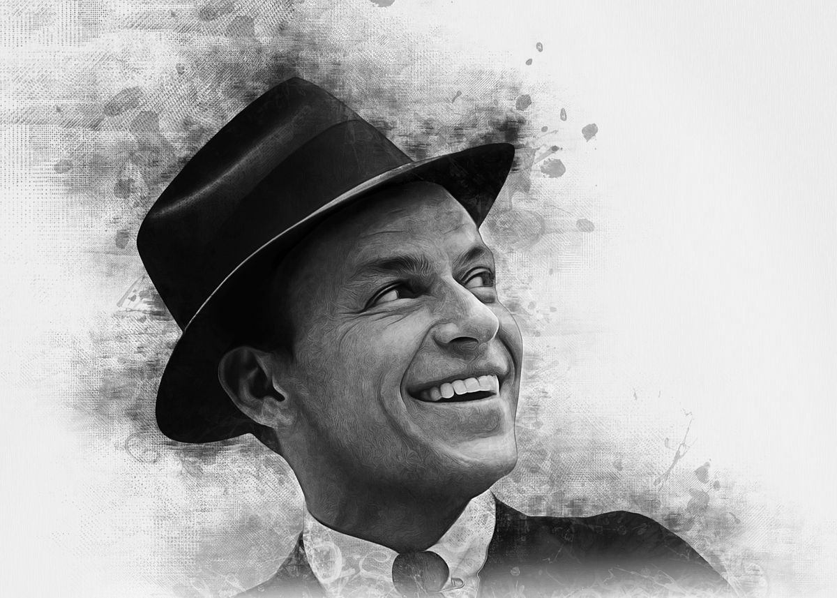 'Frank Sinatra ' Poster, picture, metal print, paint by Ian Mitchell ...