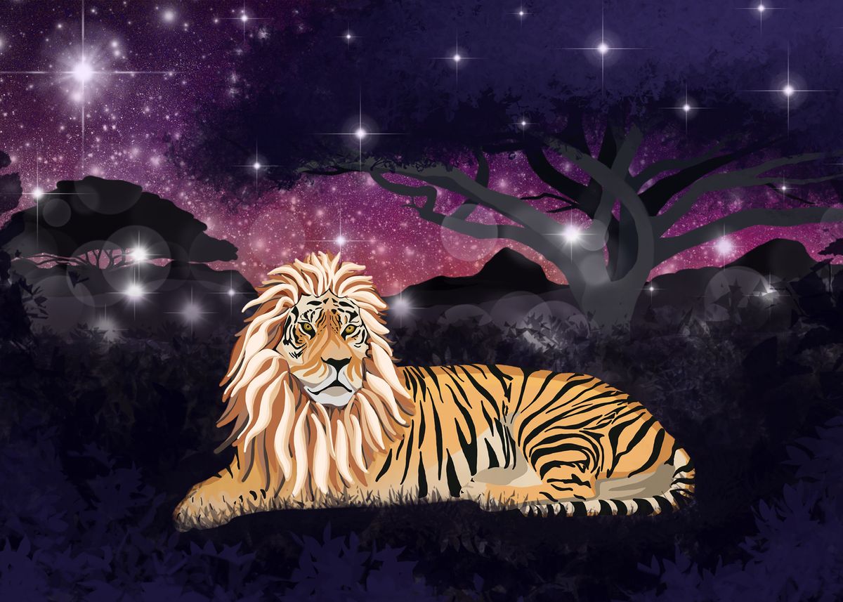 'Liger' Poster by Constance Wilds | Displate