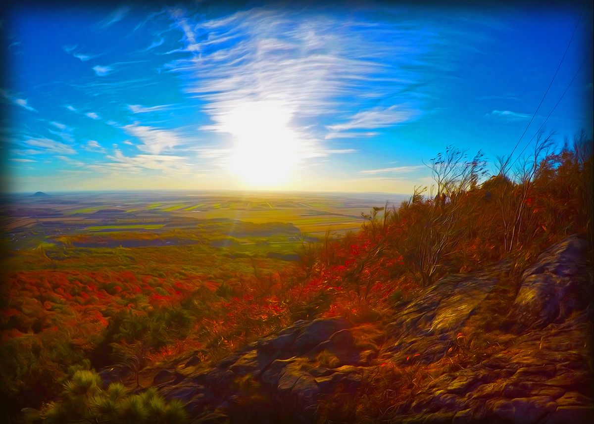 'Fall Horizon ' Poster, picture, metal print, paint by Heart Design ...