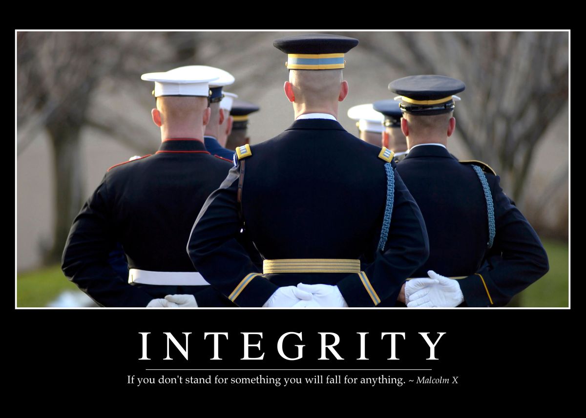 'Integrity Motivational' Poster, picture, metal print, paint by ...